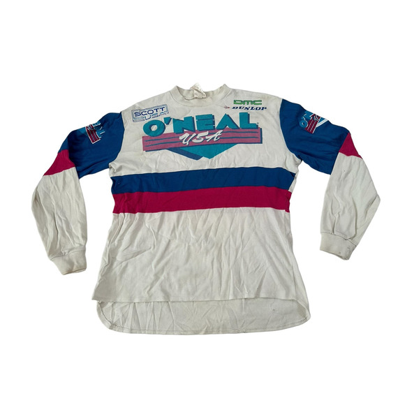 O'Neal | Shirts | Vintage 8s 90s Oneal Newell Usa Large Ls Motocross ...